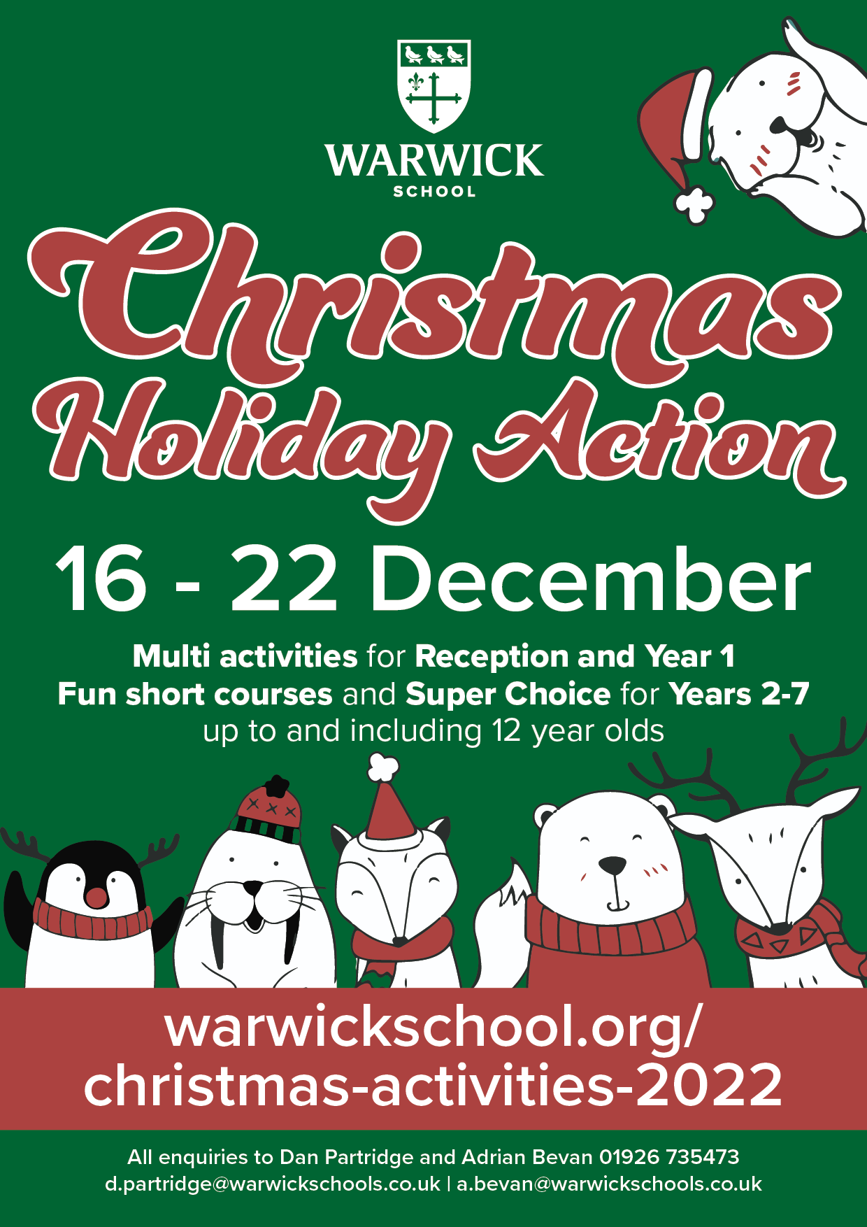 Warwick Preparatory School Christmas Holiday Action