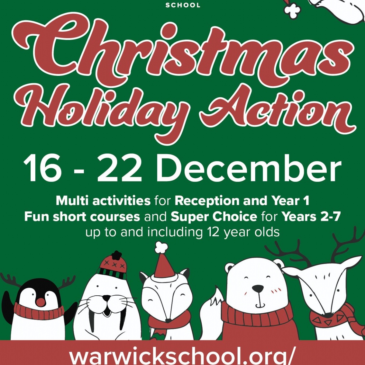 Warwick Preparatory School - Christmas Holiday Action
