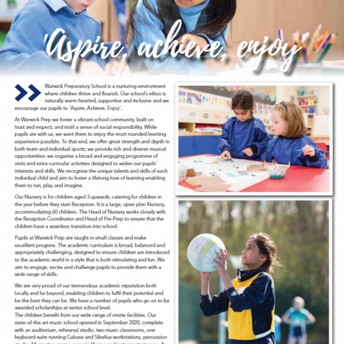 Warwick Preparatory School - Warwick Prep Feature in Warwickshire Now
