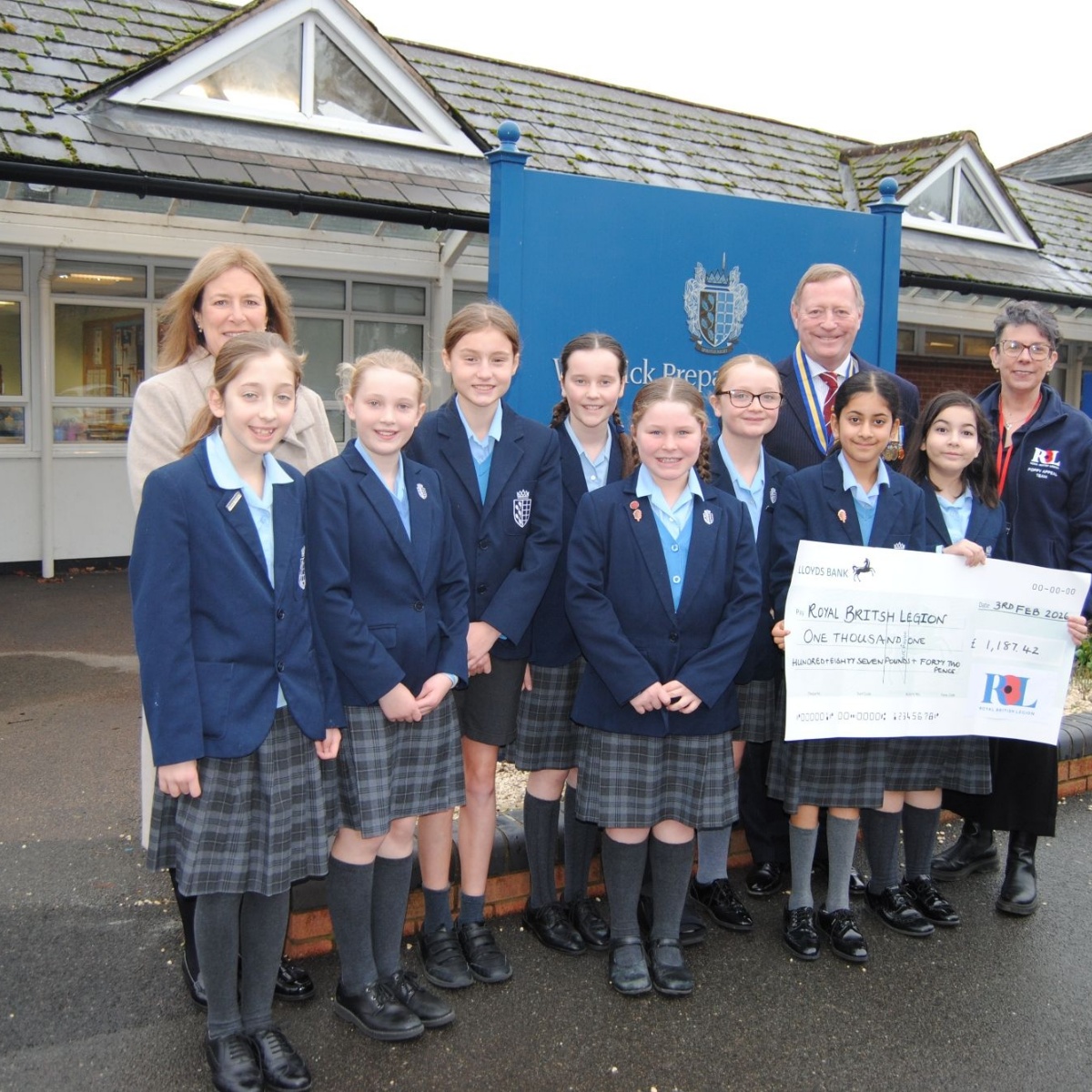 Warwick Preparatory School - Charitable donation to the Royal British ...